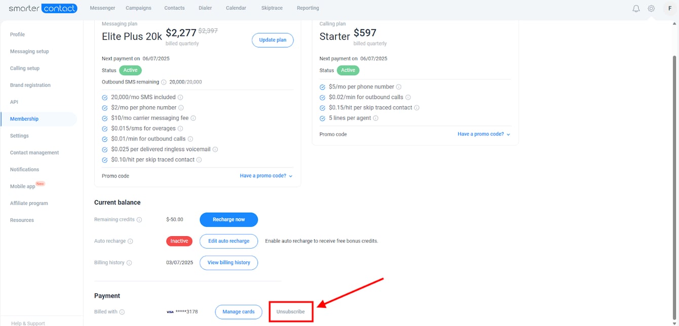 Canceling Your Subscription